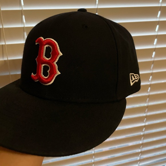 MLB | Accessories | 7 4 Mlb Boston Red Sox Dark Blue Fitted Hatcap ...